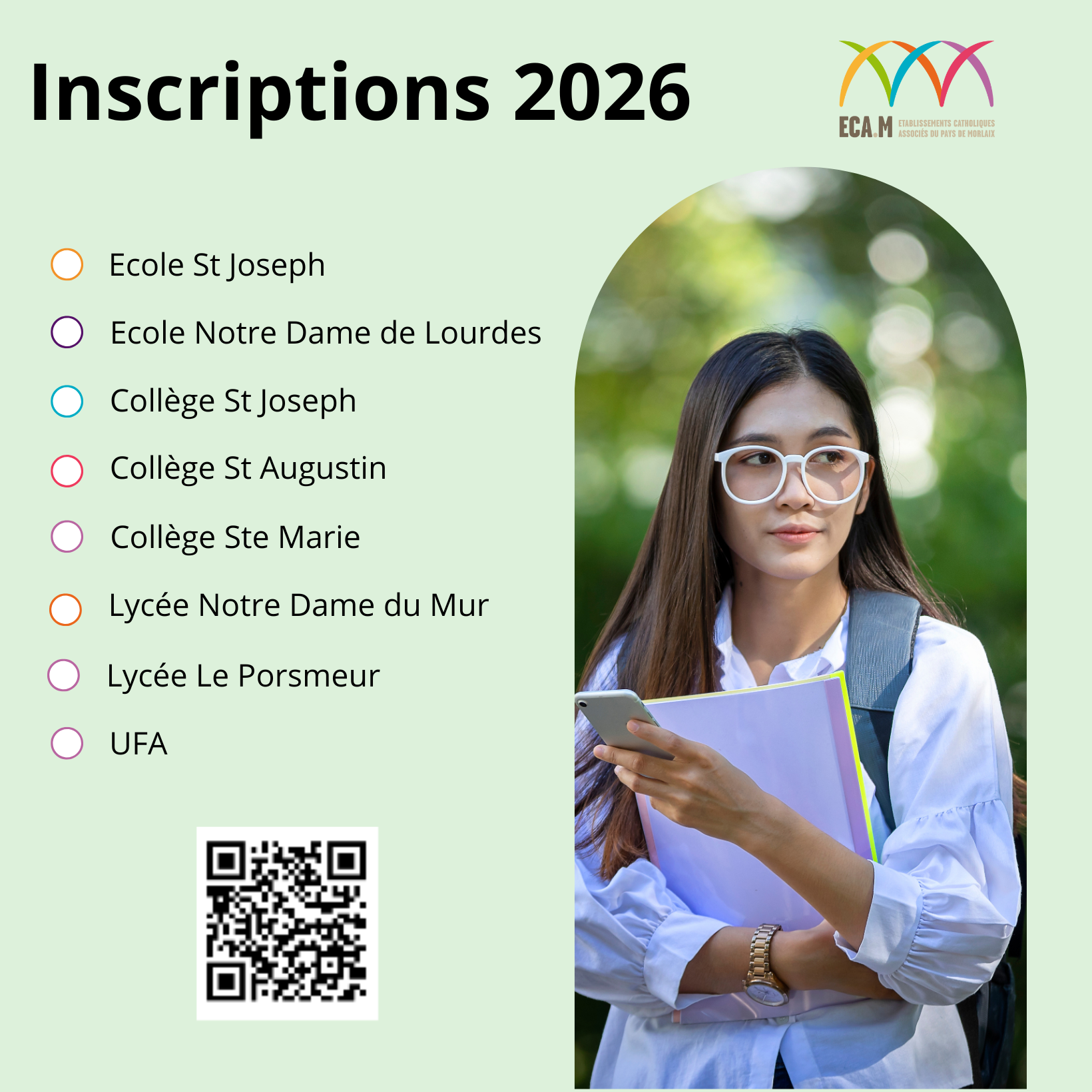 Actualités : ECA.M - Inscriptions rentrée 2026